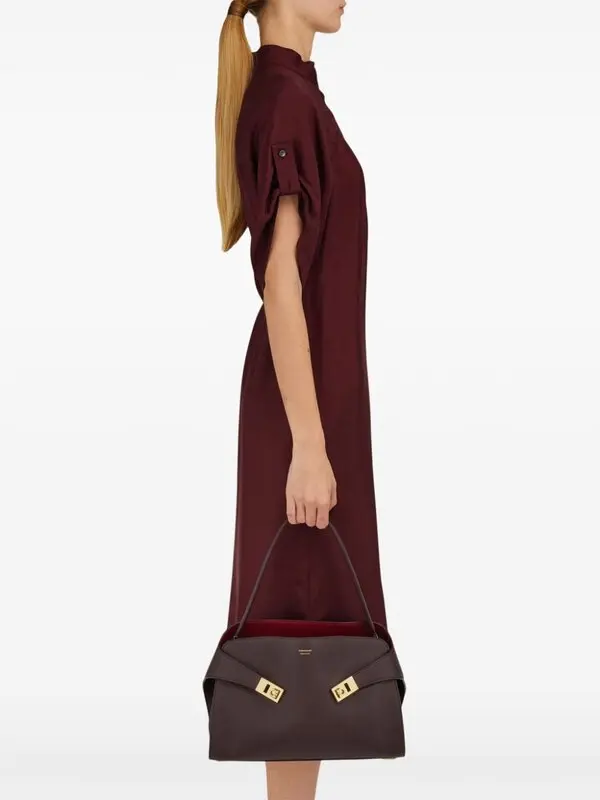 FERRAGAMO Hug Soft Shoulder Bag - Red