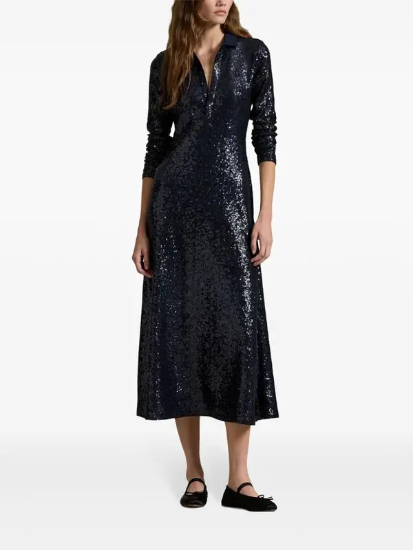 polo ralph lauren sequin dress Lauren Ralph Lauren Sequined Mini Dress | Black