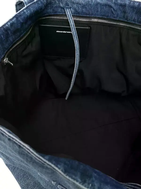 Alexander Wang Denim Punch Tote - Blue