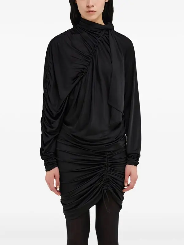 FERRAGAMO Gathered Detailing Minidress