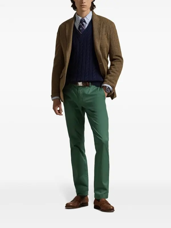 Polo Ralph Lauren Cotton Tapered Trousers - Green