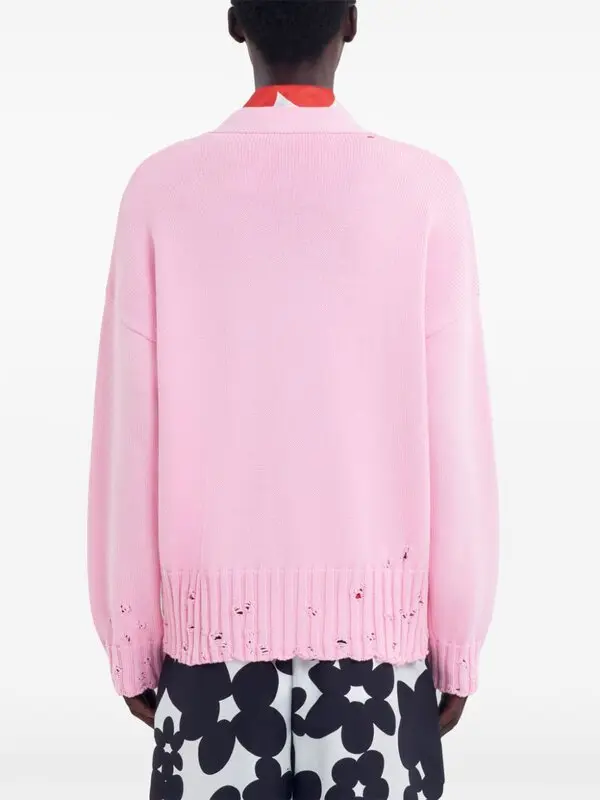 Marni Distressed Cardigan - Pink