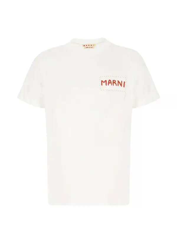 Marni Embroidered Label T-shirt - White