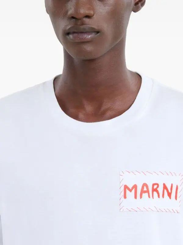 Marni Embroidered Label T-shirt - White