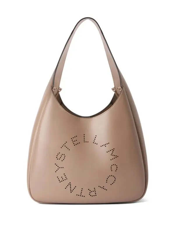 Stella McCartney Logo Slouchy Shoulder Bag - Brown