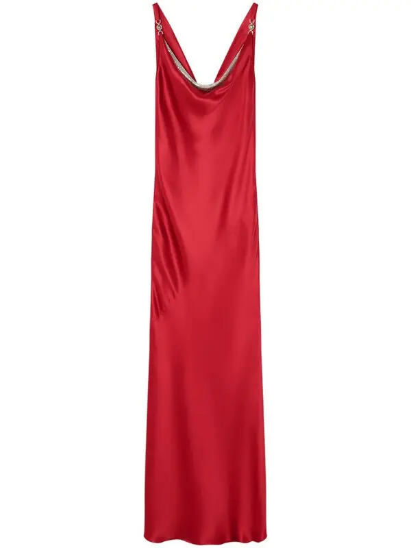 Versace Metal Mesh Slip Gown