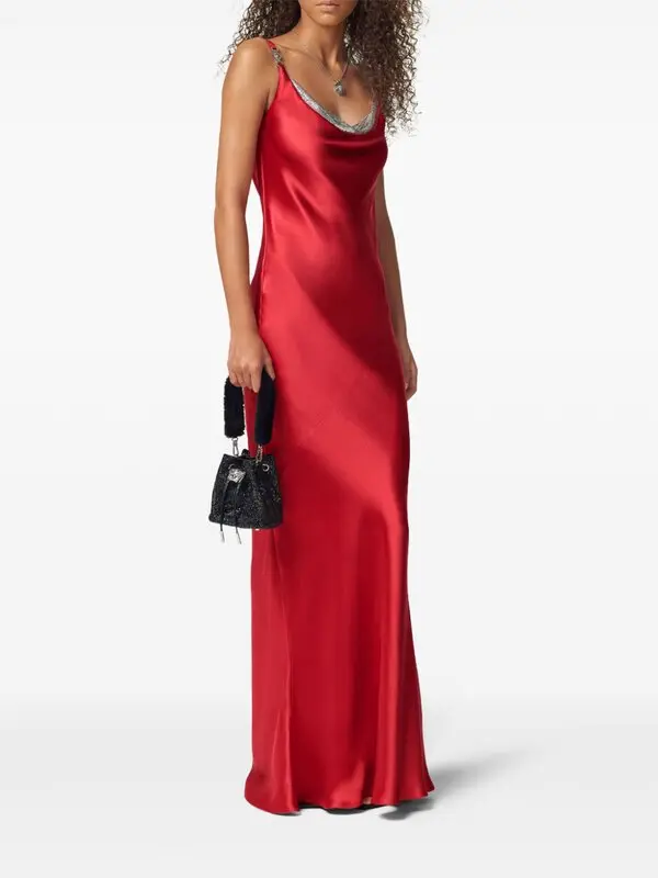 Versace Metal Mesh Slip Gown