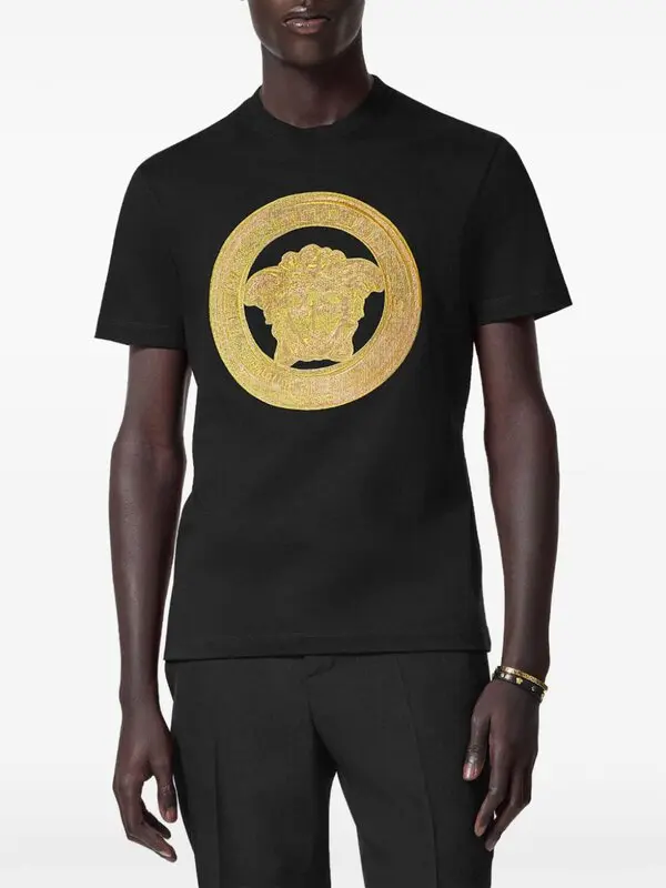 Versace Medusa-embroidered T-shirt