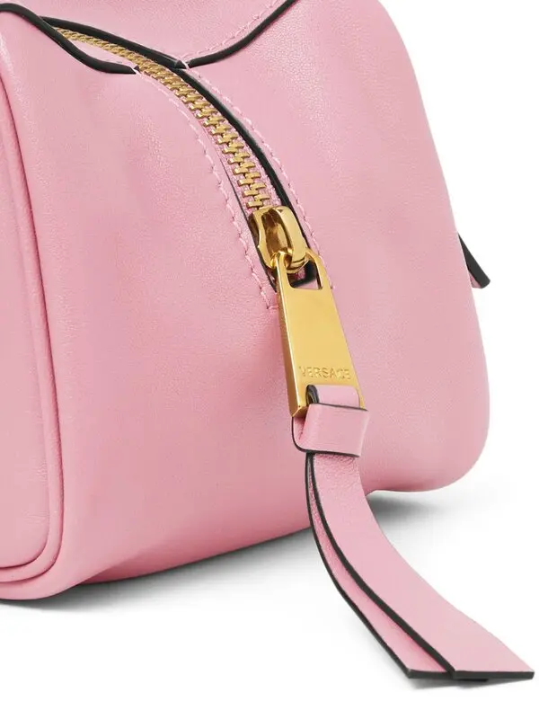 Versace Tag Bowling Shoulder Bag - Pink