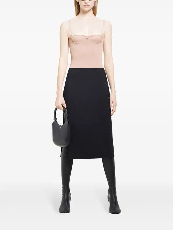 COURREGES Lingerie Interlock Top - Neutrals
