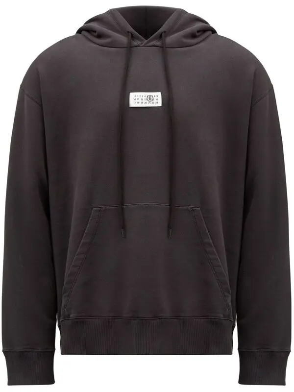 MAISON MARGIELA Numbers-motif Hoodie - Black