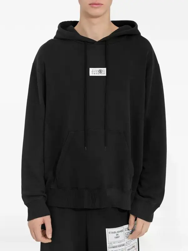 MAISON MARGIELA Numbers-motif Hoodie - Black
