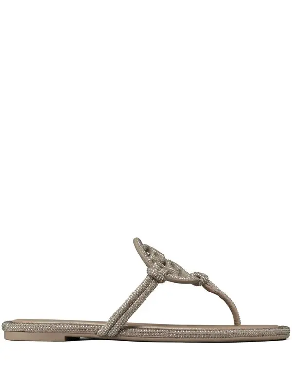 Tory Burch Miller Slides - Neutrals