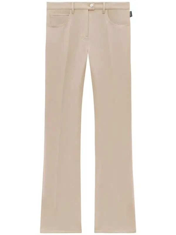 COURREGES Twill Bootcut Trousers - Neutrals