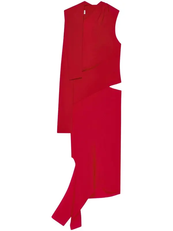 COURREGES Draped Cut-out Dress