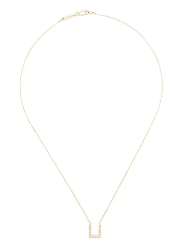 Tom Wood 9kt Yellow Diamond Pendant Necklace - Gold