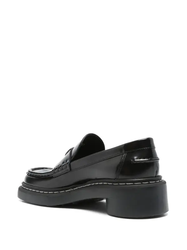 MARINE SERRE Calf Leather Loafers