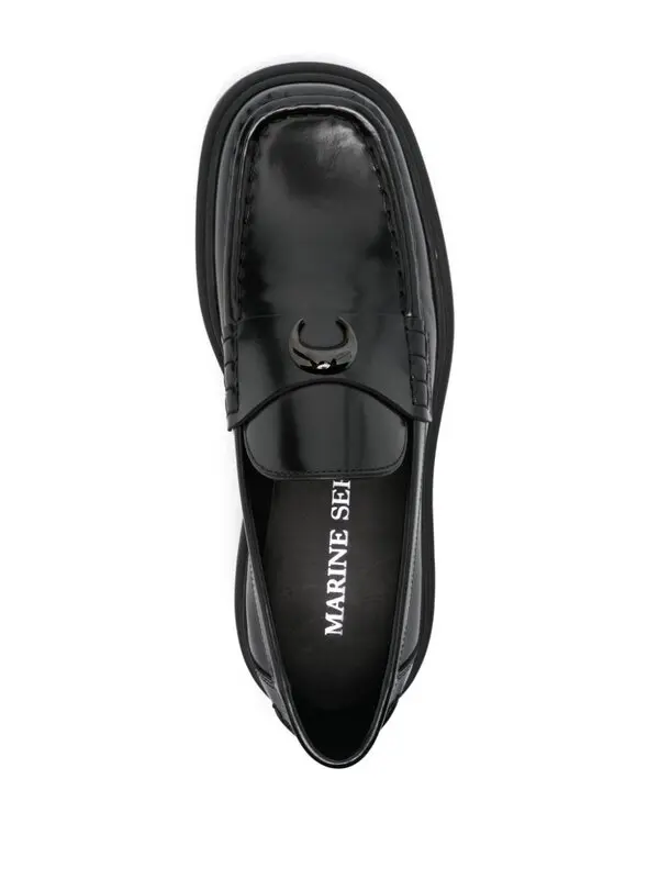 MARINE SERRE Calf Leather Loafers