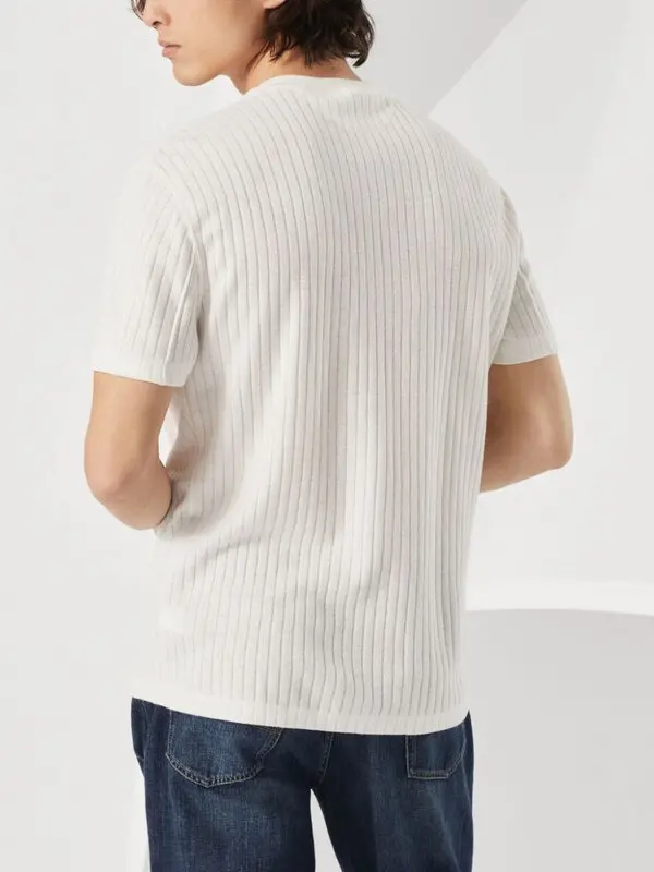 Brunello Cucinelli Ribbed Round-neck T-shirt