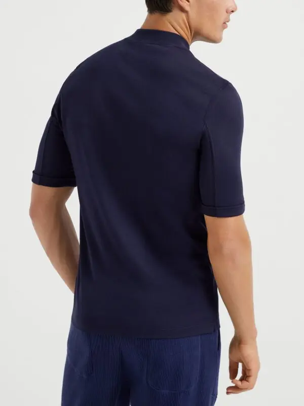 Brunello Cucinelli Cotton Mock-neck T-shirt