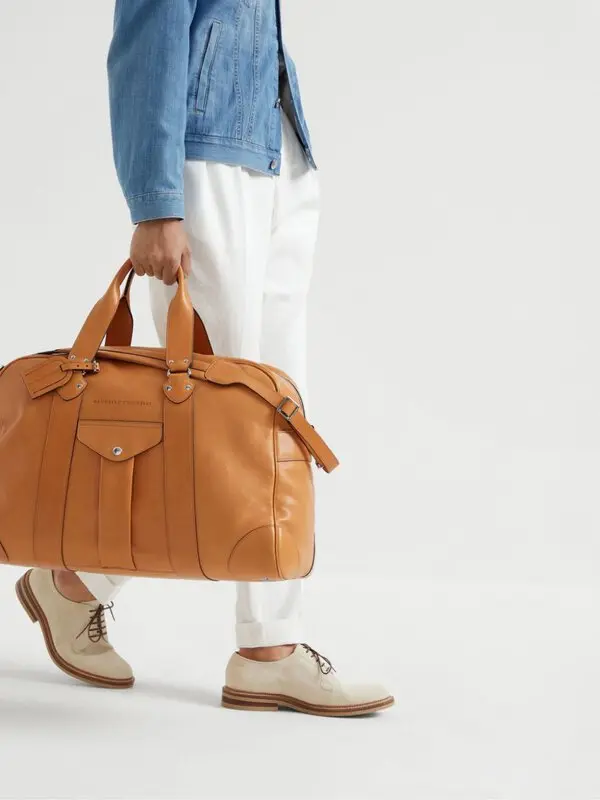 Brunello Cucinelli Vachetta Duffle Bag - Brown