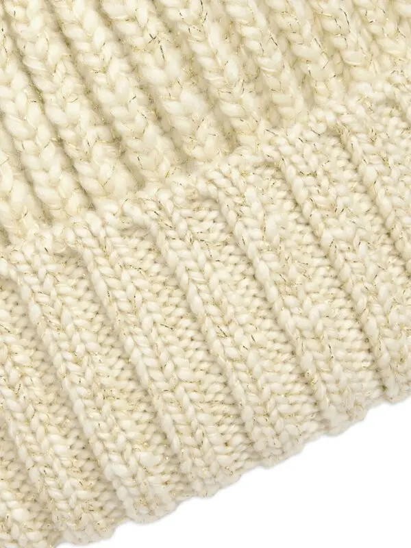 AMI Paris Ribbed Beanie Hat