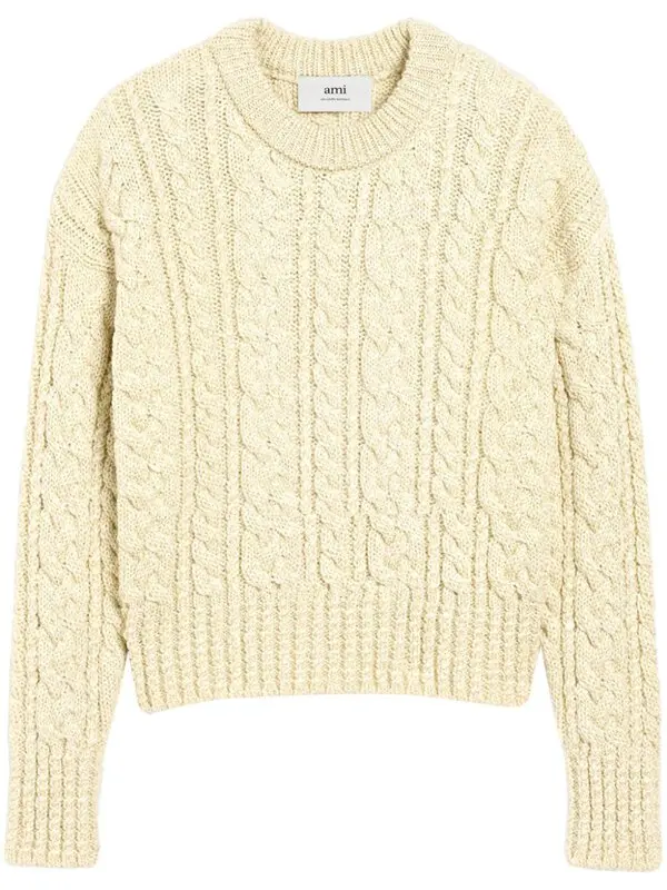 AMI Paris Cable Knit Sweater