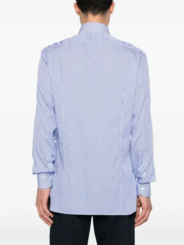 BARBA NAPOLI Striped Shirt - Blue