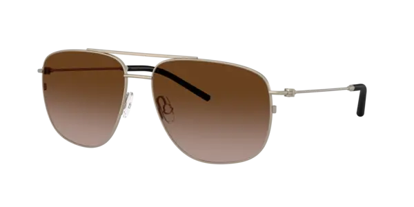 Moncler Aviator Sunglasses - Dark Brown Mirror Rose Gold