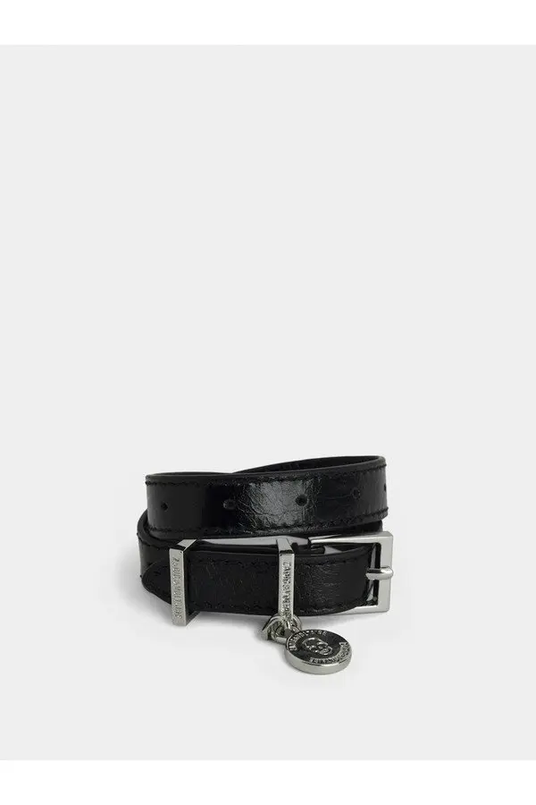Zadig&Voltaire Sunny Leather Bracelet - Black