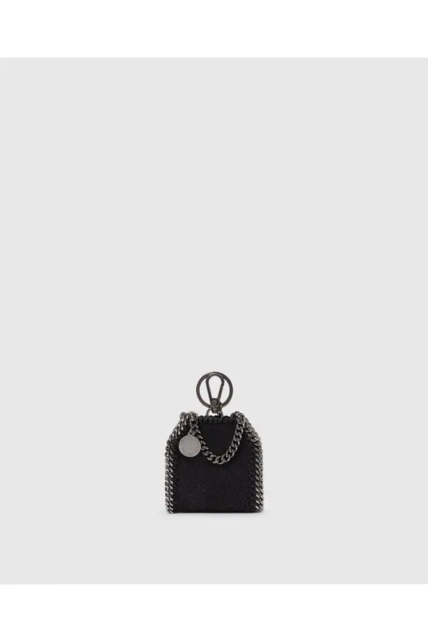 Stella McCartney Falabella Airpods Case Keyring - Black