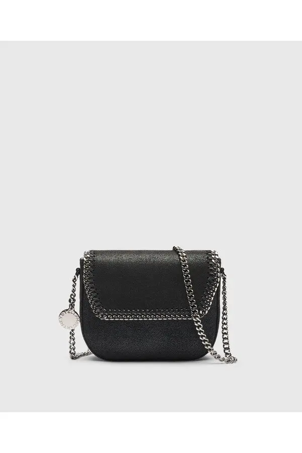 Stella McCartney Falabella Flap Crossbody Bag - Black
