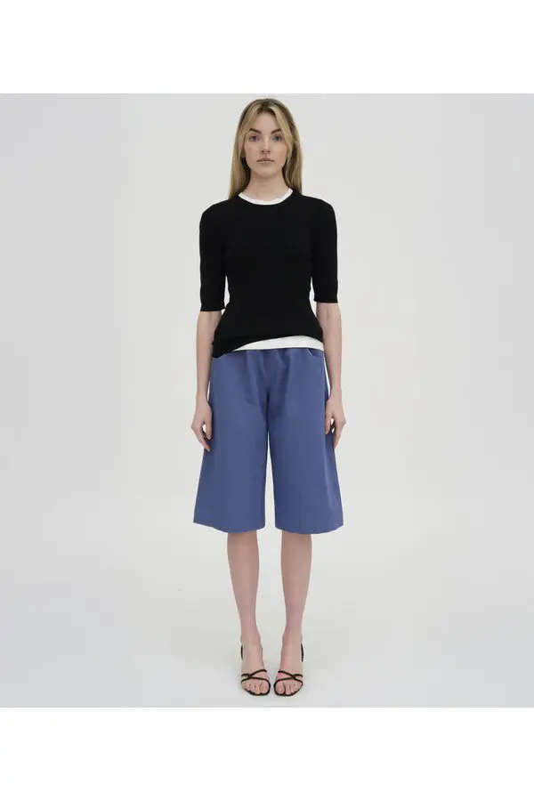 Rosetta Getty Ribbed Sleeve Sweater