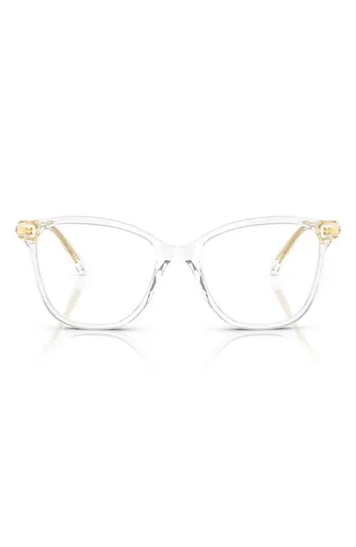 SWAROVSKI 54mm Square Eyeglasses - Crystal