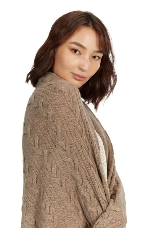 Gobi Cashmere Cable Knit Blanket