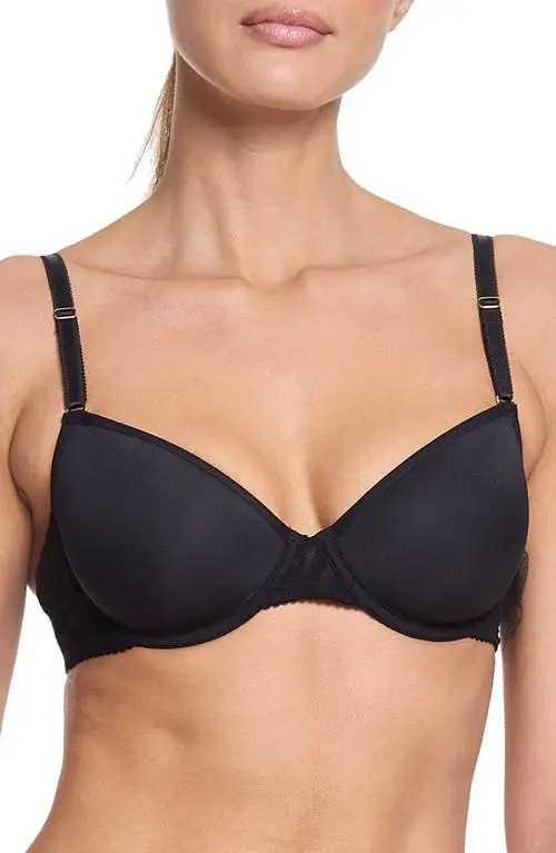 Hanky Panky Signature Lace Underwire Demi T-shirt Bra - Black