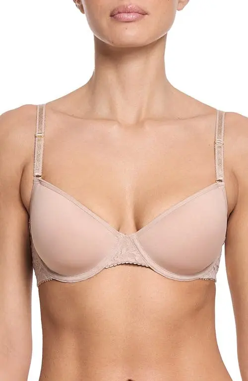 Hanky Panky Signature Lace Underwire Demi T-shirt Bra - Chai
