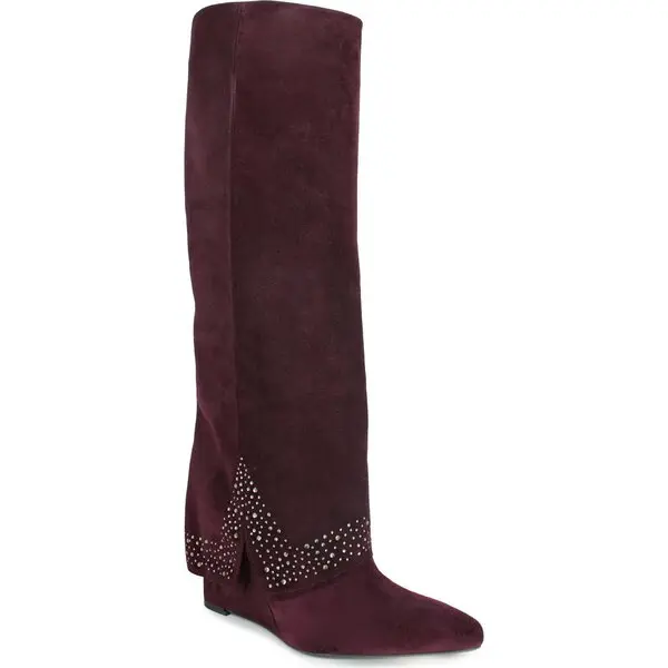 ZIGI Isolde Knee High Boots - Wine Suede