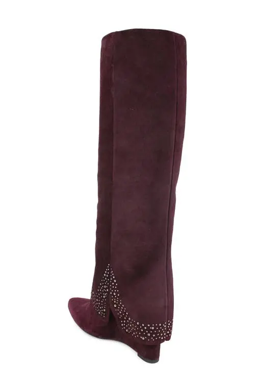 ZIGI Isolde Knee High Boots - Wine Suede