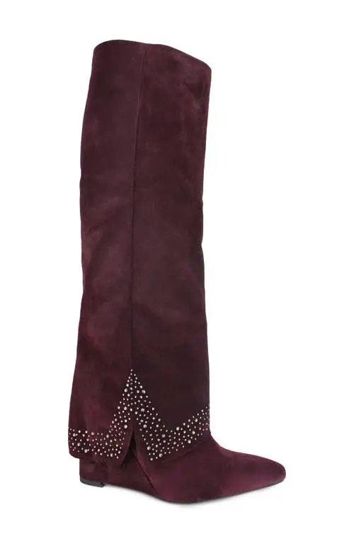 ZIGI Isolde Knee High Boots - Wine Suede