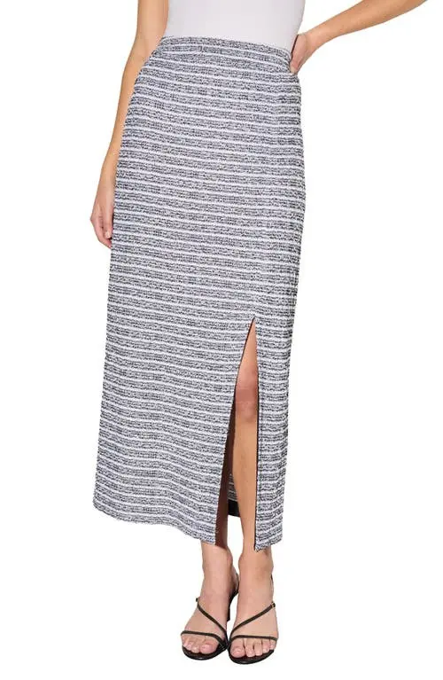 Ming Wang Heritage Fit Textured Knit Maxi Skirt