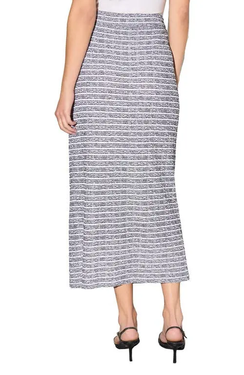 Ming Wang Heritage Fit Textured Knit Maxi Skirt