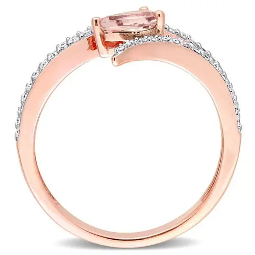 JULIANNA B. 10k Rose Gold And Diamond Ring