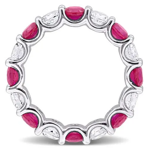 JULIANNA B. Lab-created Gemstone Eternity Ring - Ruby