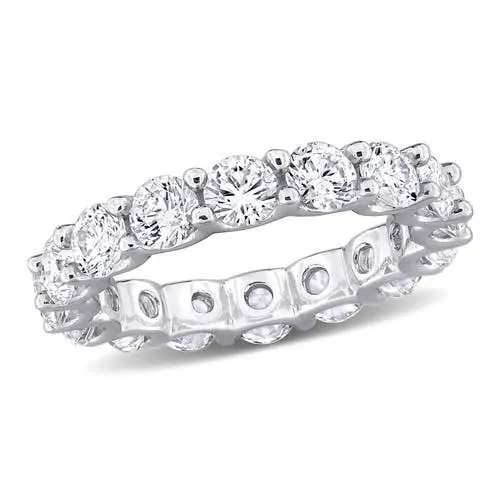 JULIANNA B. Lab-created Gemstone Eternity Ring - Sterling Silver