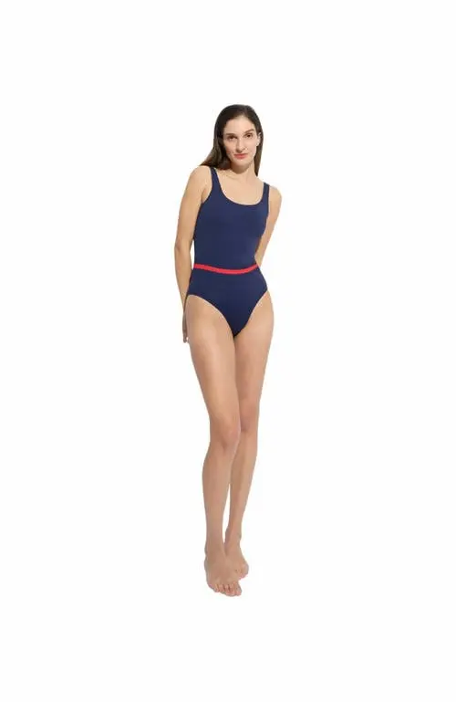 Vilebrequin Solid One-piece Swimsuit X Ines De La Fressange - Bleu Marine