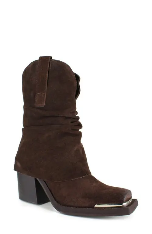 ZIGI Marina Western Boot - Brown Suede