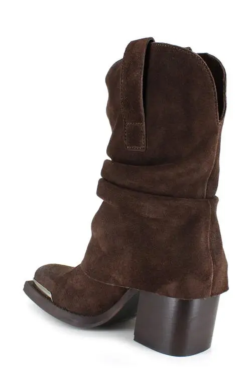 ZIGI Marina Western Boot - Brown Suede