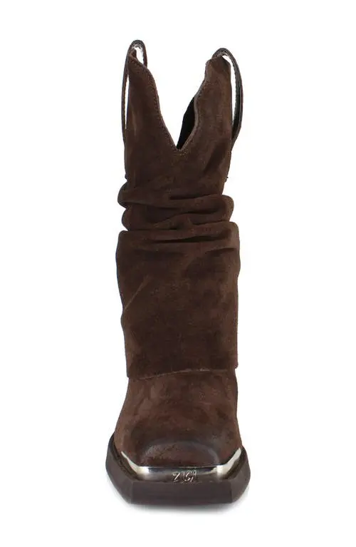 ZIGI Marina Western Boot - Brown Suede