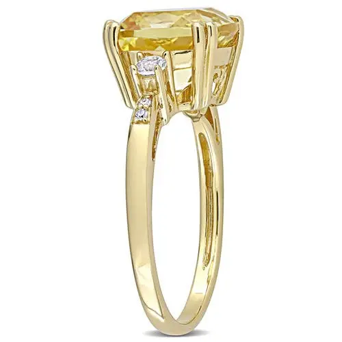 JULIANNA B. Gemstone And Diamond Ring - Citrine/yellow Gold